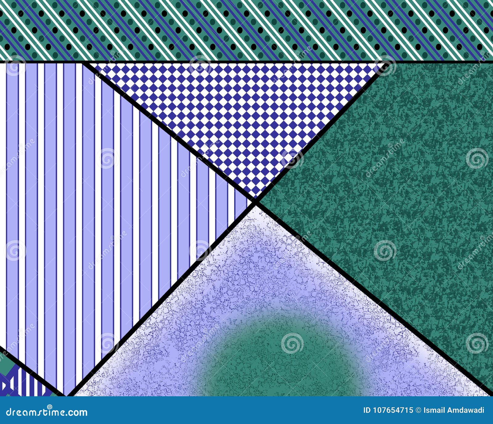 Background Pattern Print with Border Design Stock Illustration ...