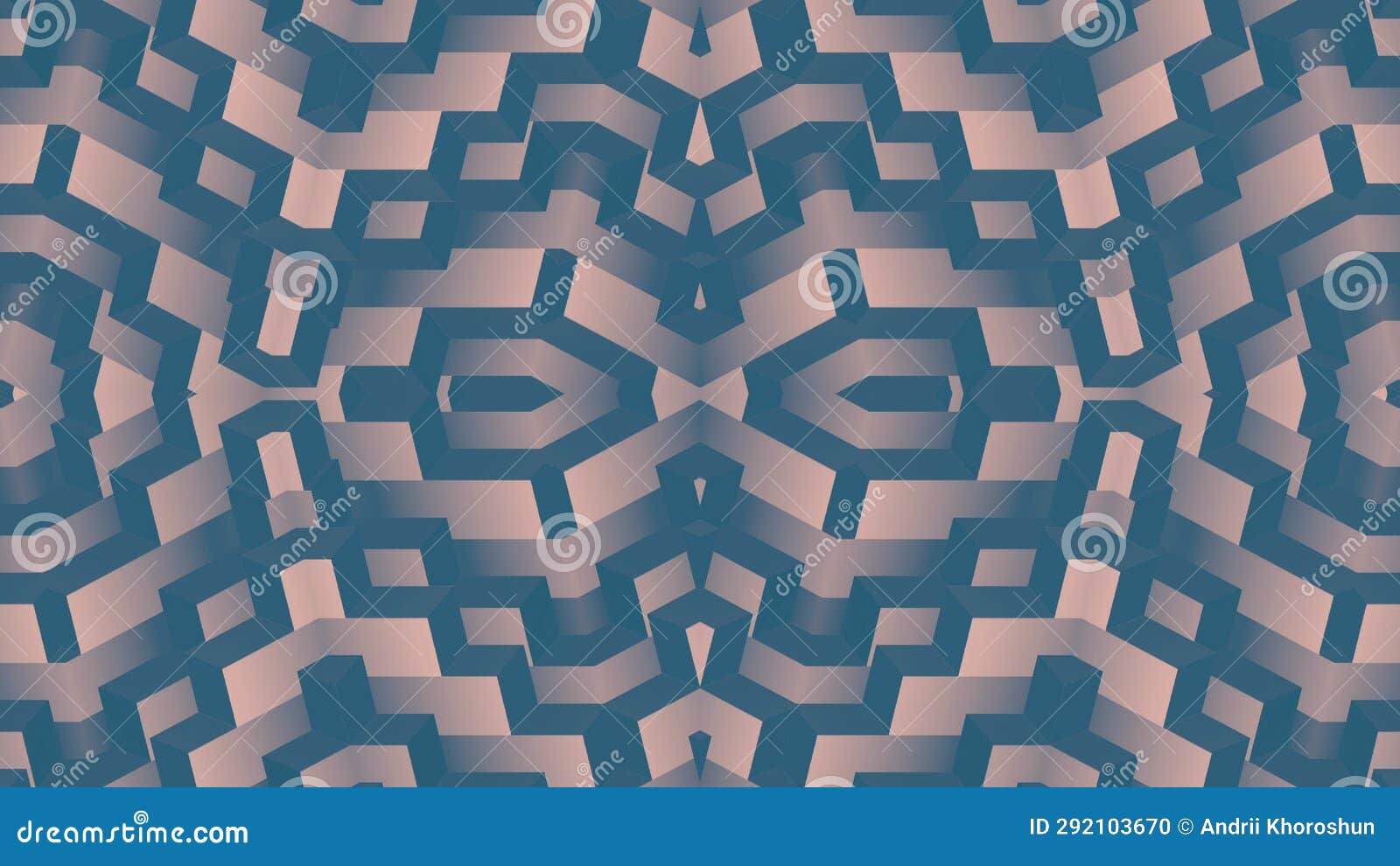 Background with Pattern of Rectangular Shapes. 3d Rendering Loop Animation 4K Stock Footage ...