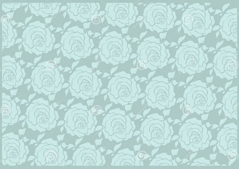 Pattern blue-gray roses stock vector. Illustration of design - 97126255