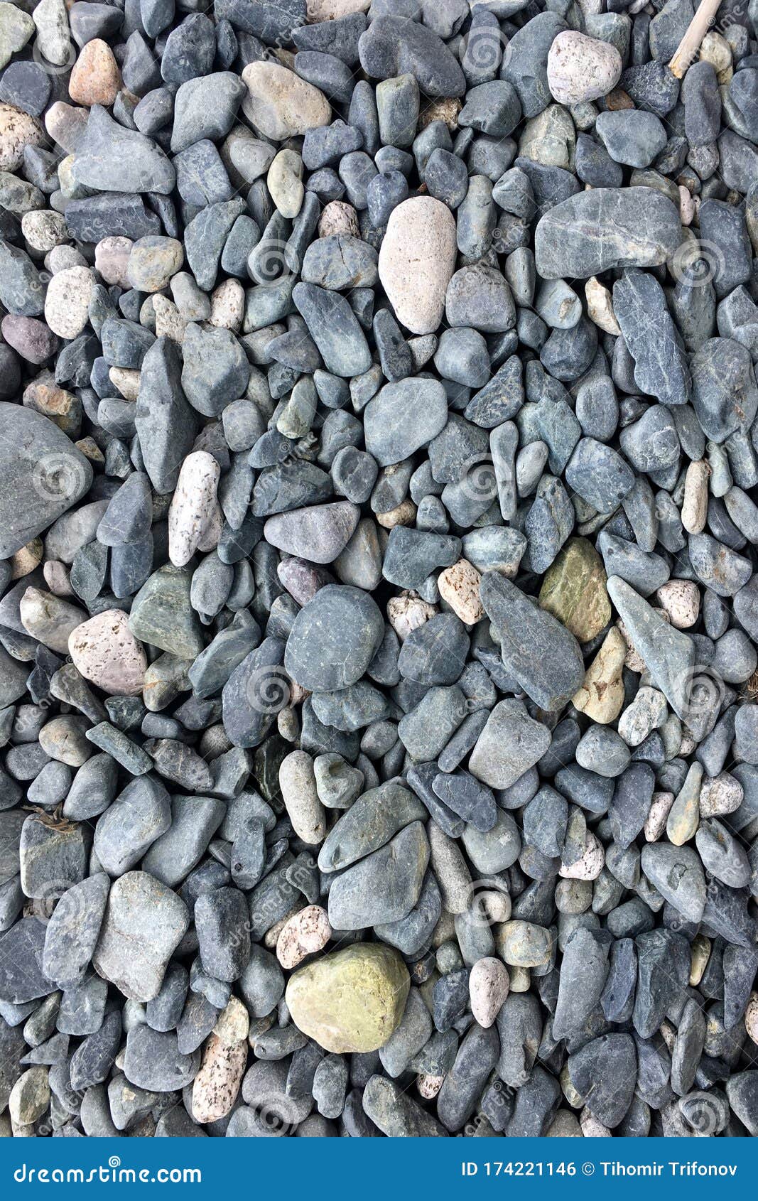 Background Pattern of Round Pebble Stone. Pebbles Texture Stock Photo ...