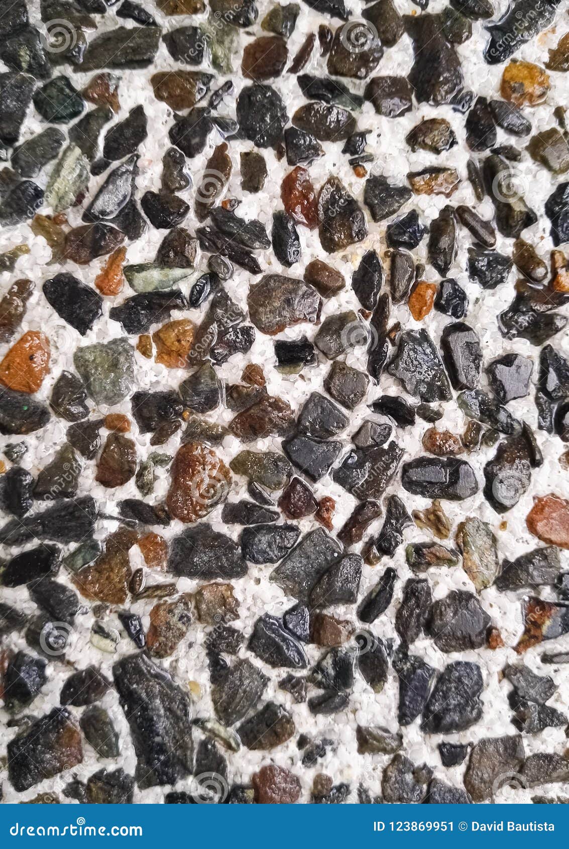 Background Pattern with Texture of Black Rocks or Stones with Wet ...