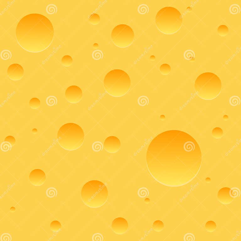 Seamless Vector Background Texture of Cheese. Cheese Pattern Stock ...
