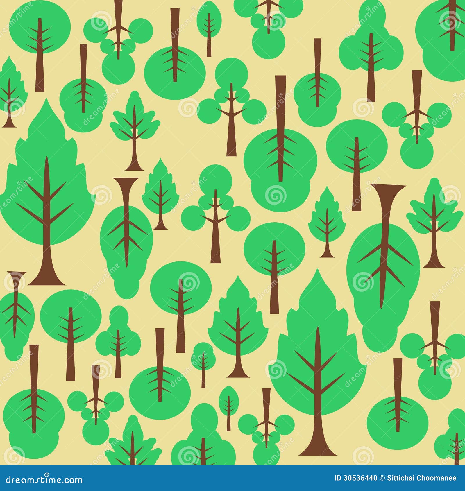 Background pattern tree stock vector. Illustration of cartoon - 30536440