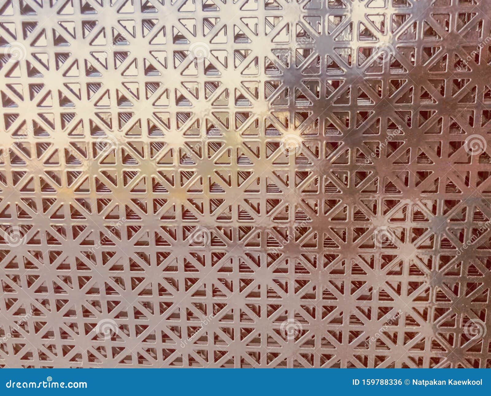 The Background of the Patterned Copper Sheet is Abstract Stock Photo ...