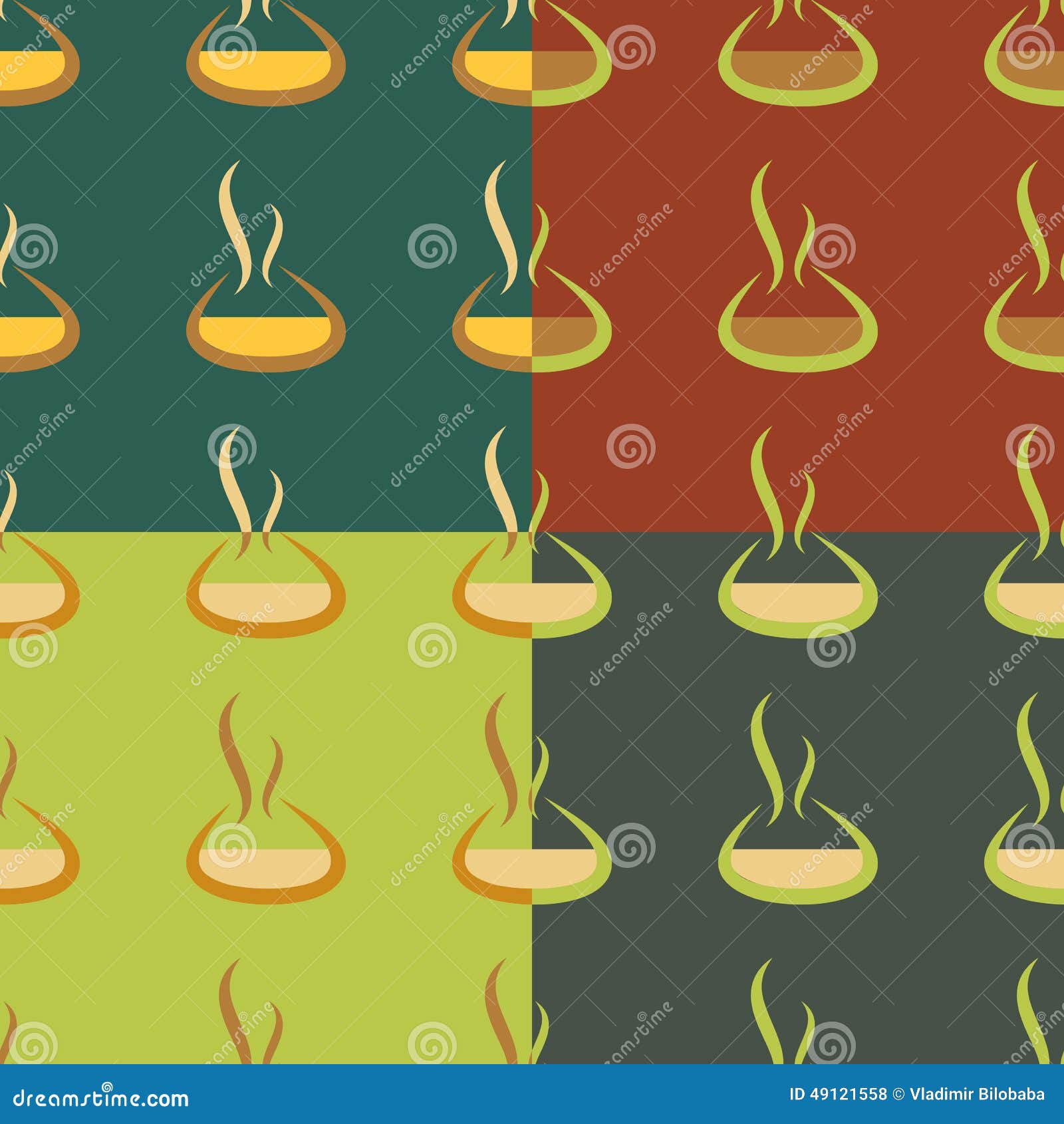 Background Patterns with Restaurant Meals Stock Vector - Illustration ...