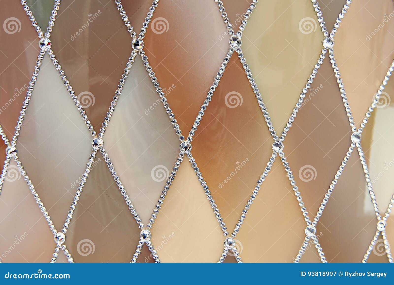Background with Patterns of Rhinestones Stock Image - Image of ...