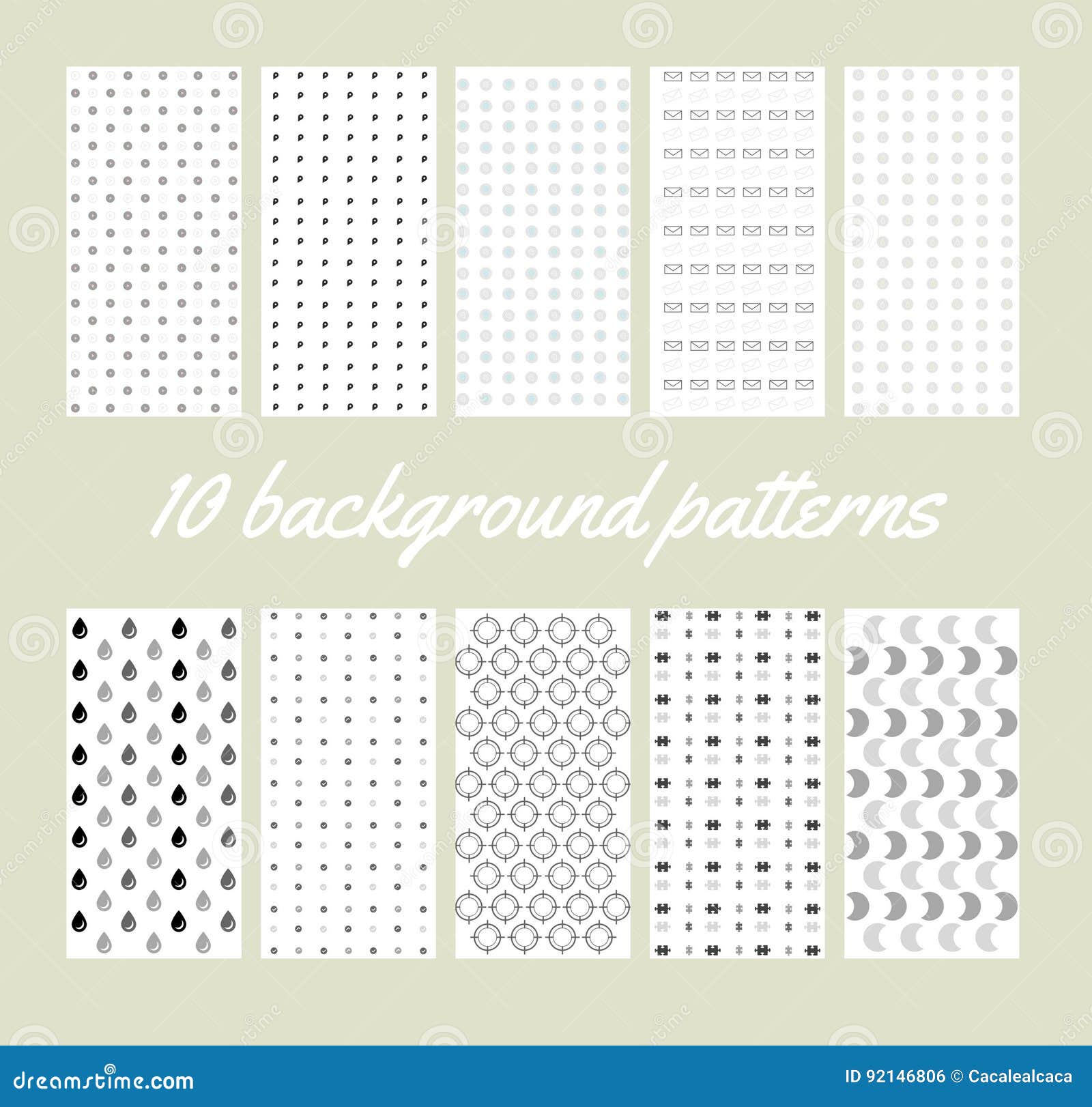 10 background patterns stock illustration. Illustration of border ...