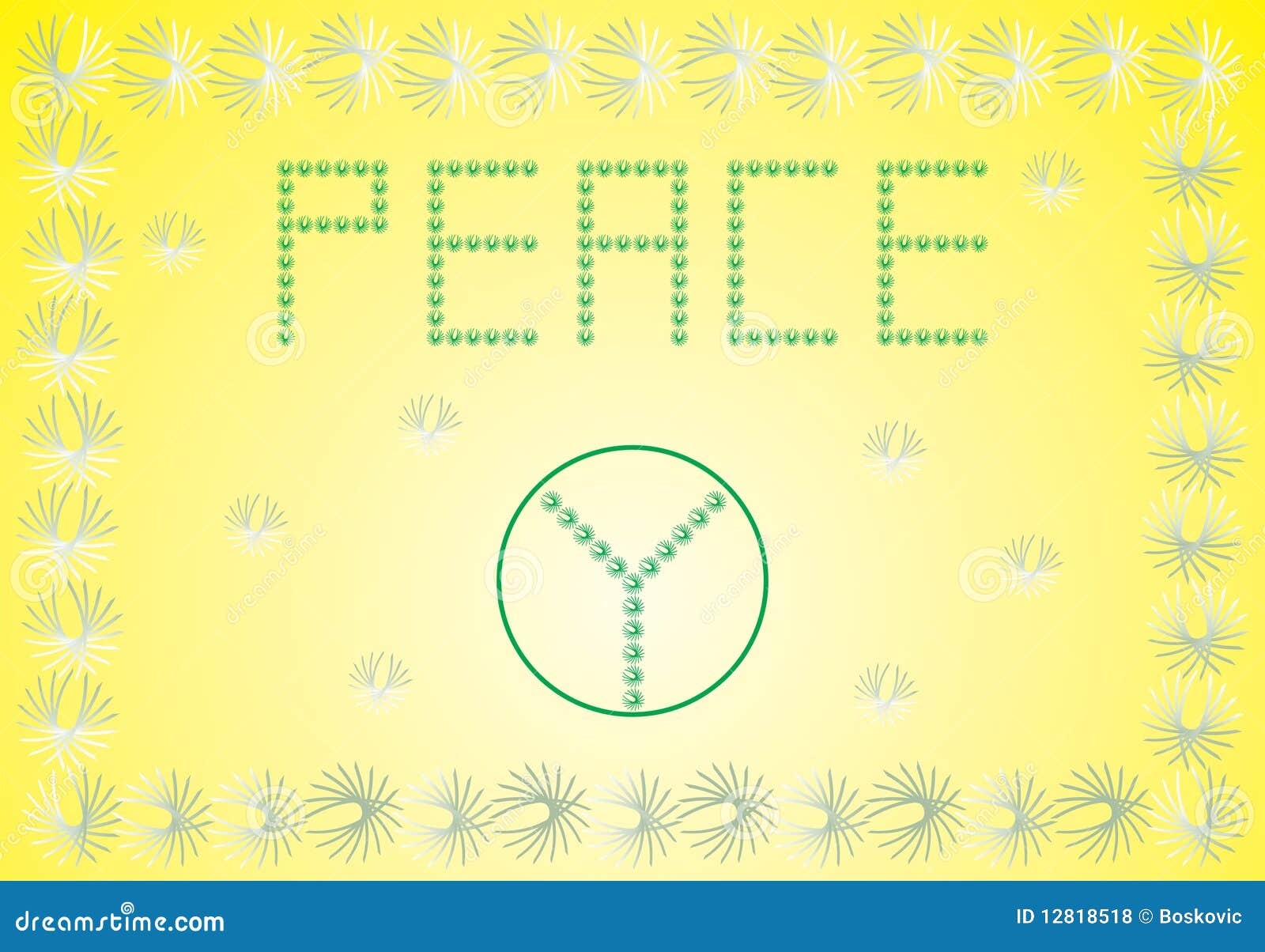 Background peace stock vector. Illustration of frame - 12818518