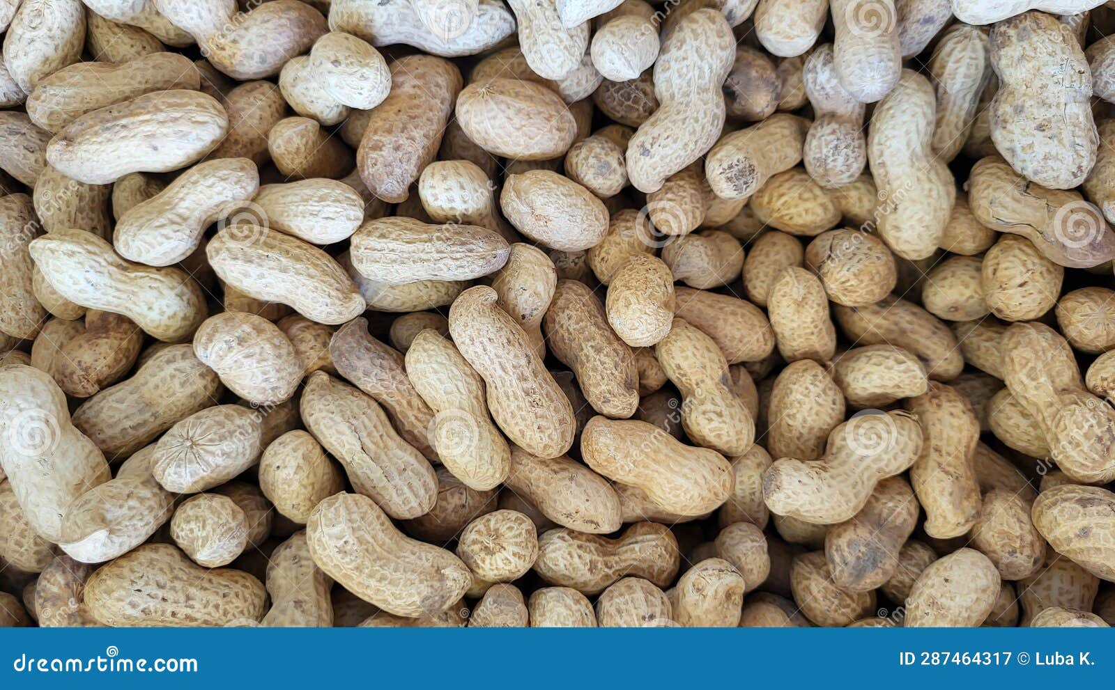 Background of Peanuts. Peanuts on the Counter of a Street Market. Stock ...
