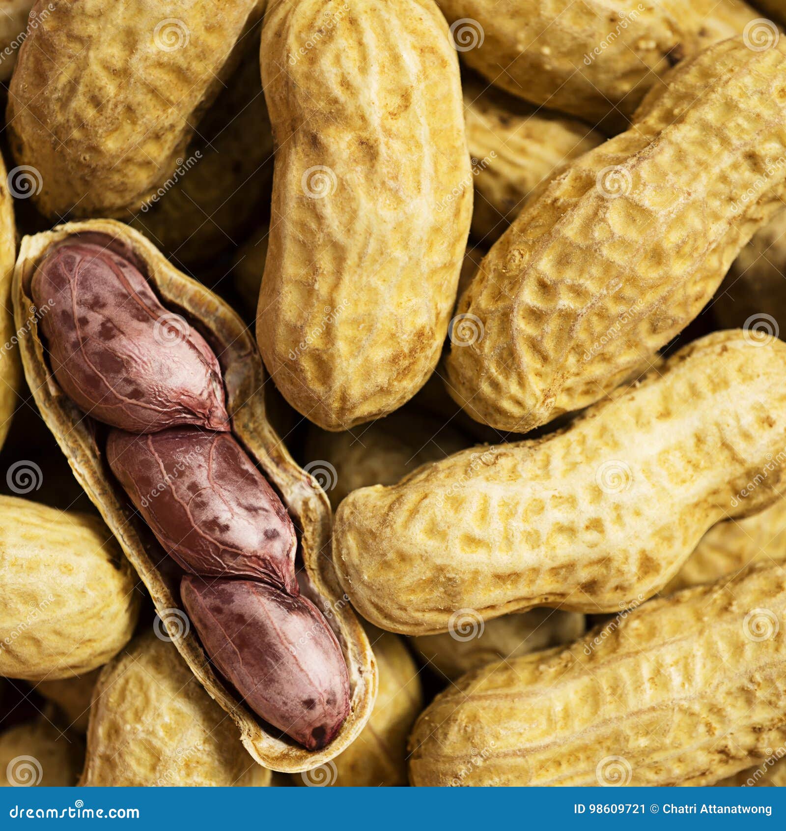 Background of Peanuts Open Shell Stock Image - Image of organic ...
