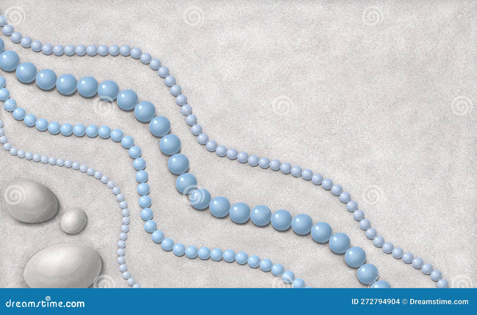 Background with Pearl and Pebbles. Stock Illustration - Illustration of ...