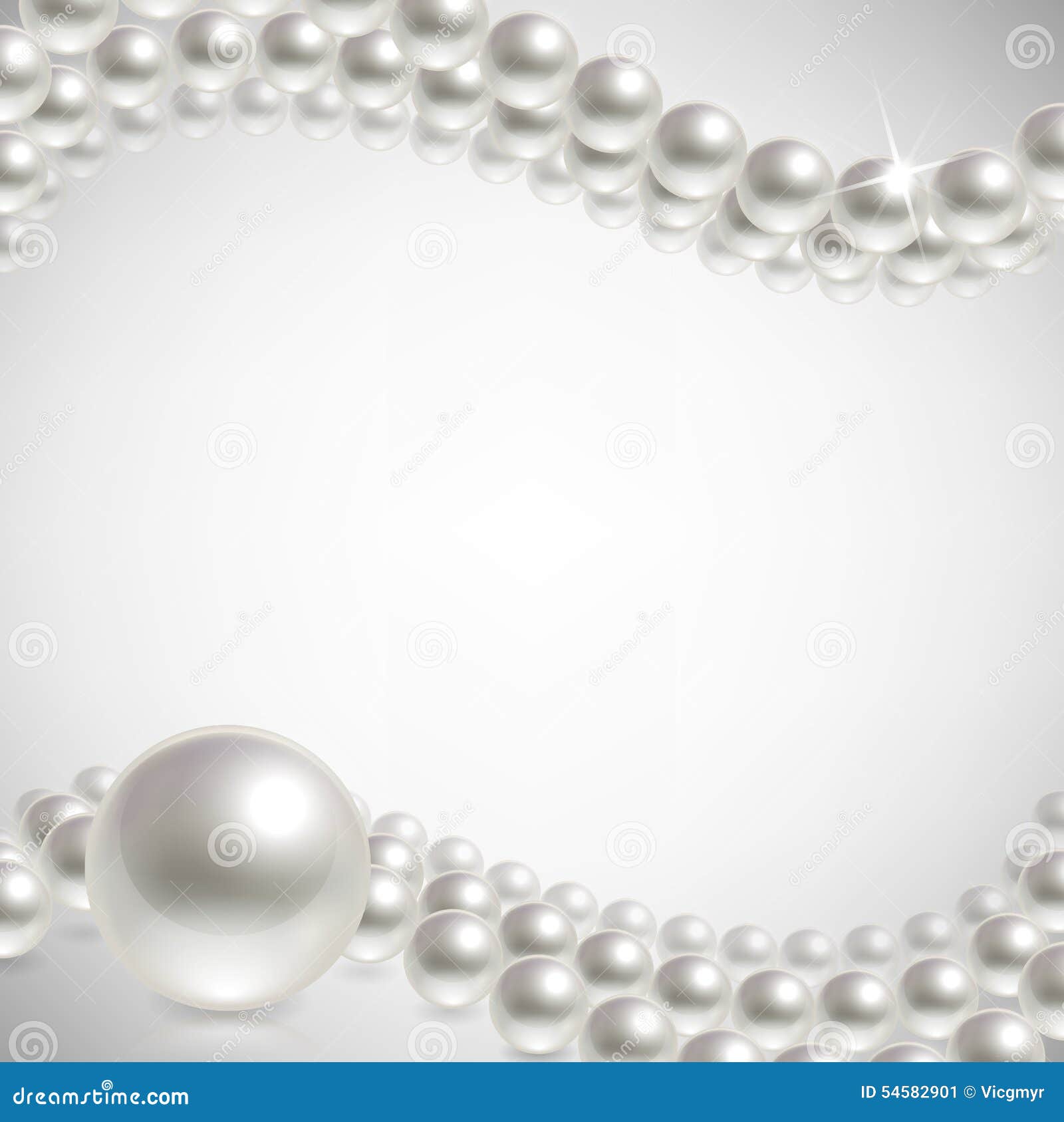 Background pearls stock vector. Illustration of banner - 54582901