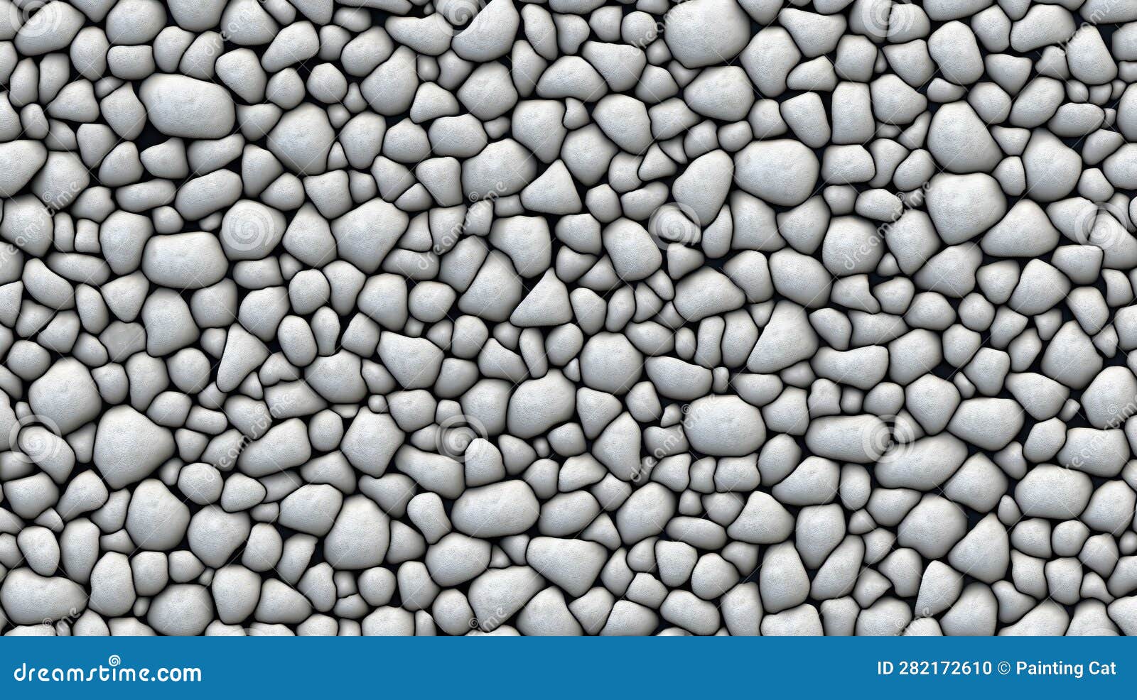 Background of Pebble Stone Wall Texture, Seamless Pattern Stock ...