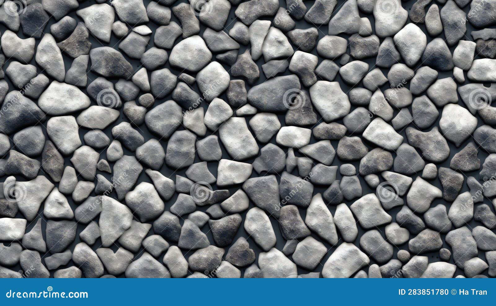 Background of Pebble Stone Wall Texture, Seamless Pattern Stock ...