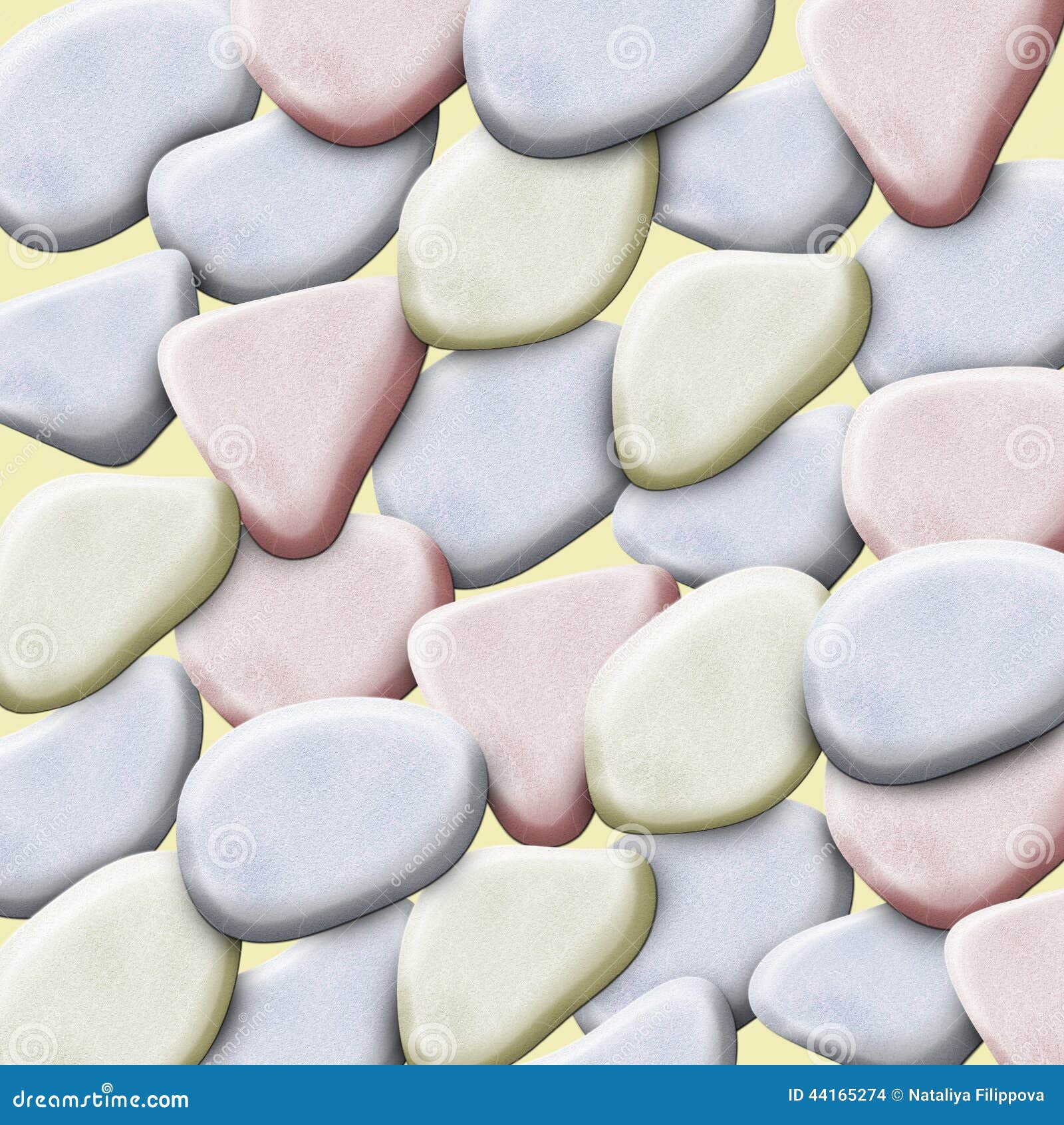 Background of pebbles stock illustration. Illustration of pink - 44165274