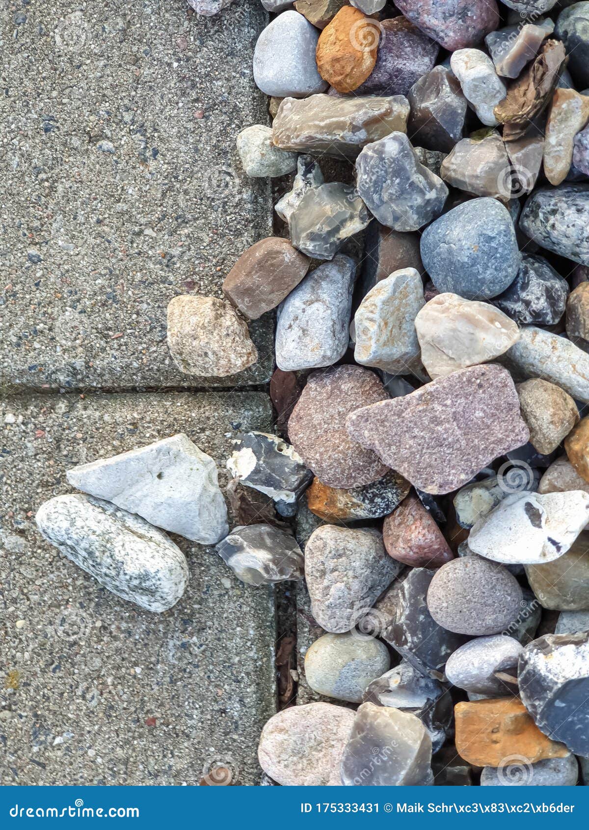 Background Pebbles Stones on the Sidewalk Stock Image - Image of ...
