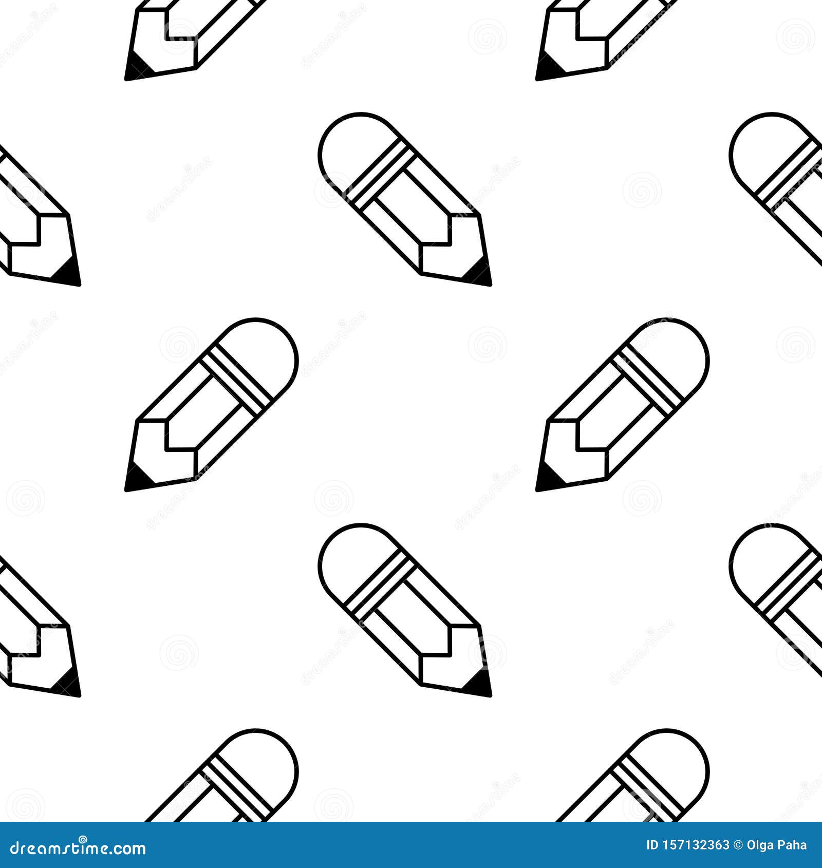 Background Pencil Small White Incline Stock Vector - Illustration of ...