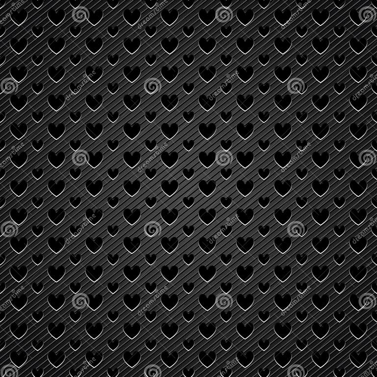Background Perforated Heart Stock Vector - Illustration of carbon ...