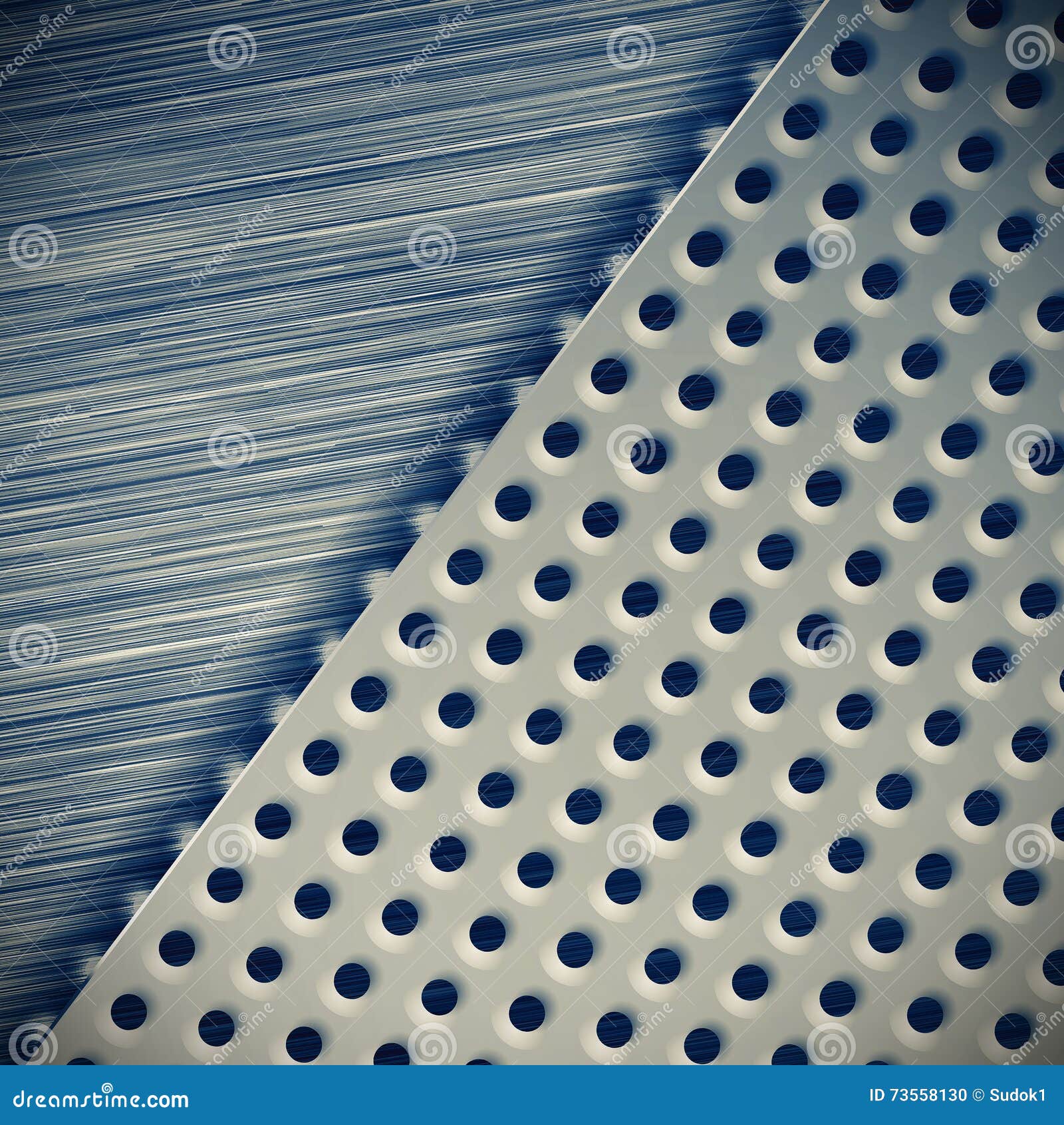 Background Perforated Metal with Tech Elements. Abstract Design Stock ...
