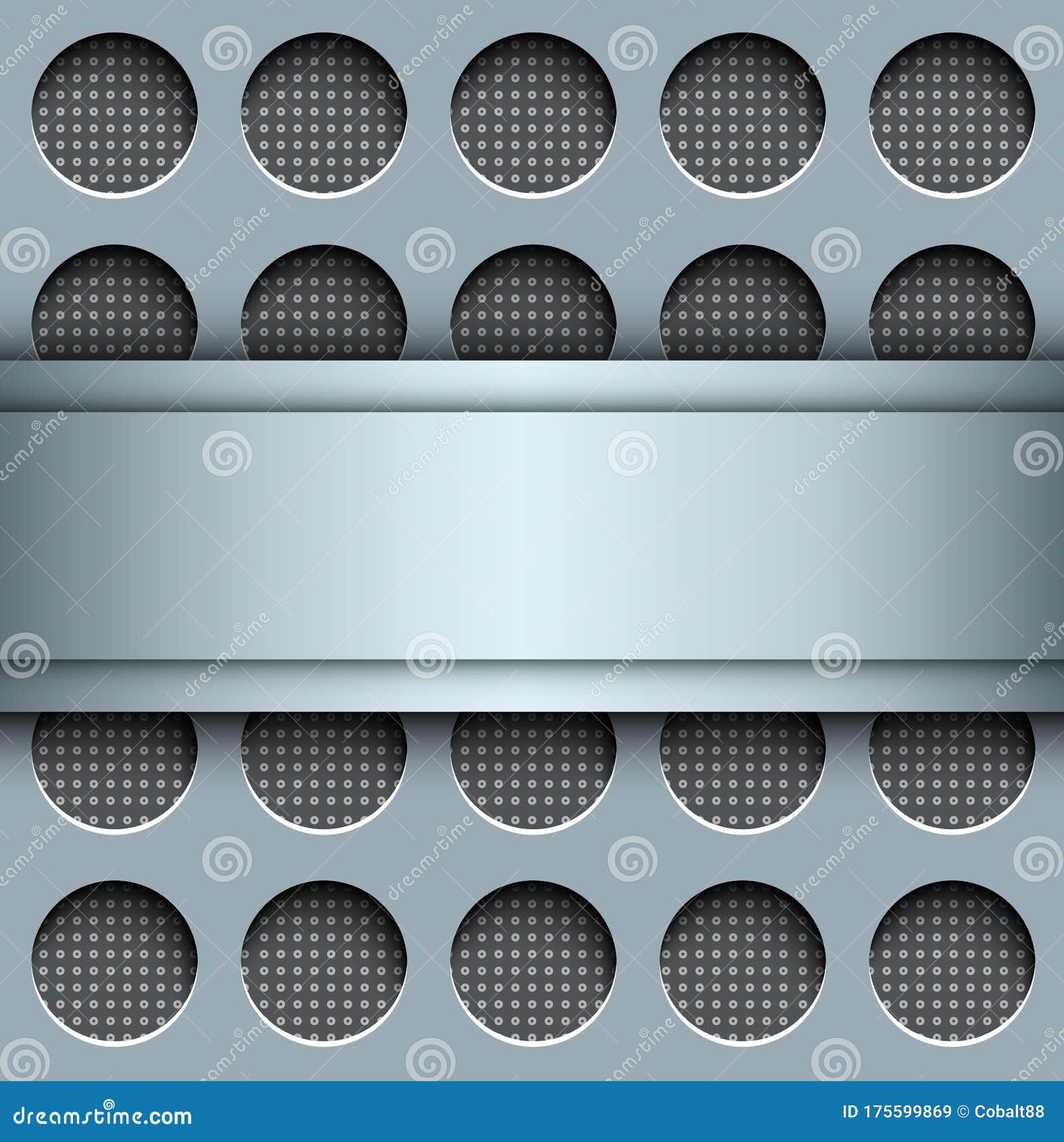 Background with Perforated Pattern Stock Vector - Illustration of ...