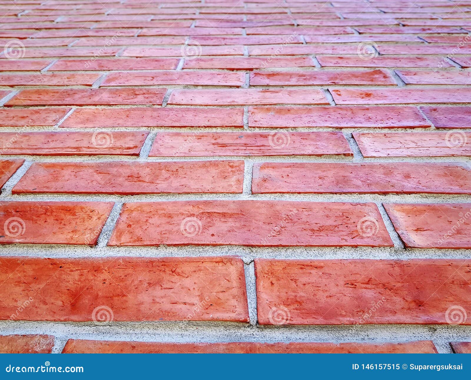 Background of Perspective Brick Wall Stock Image - Image of interior ...