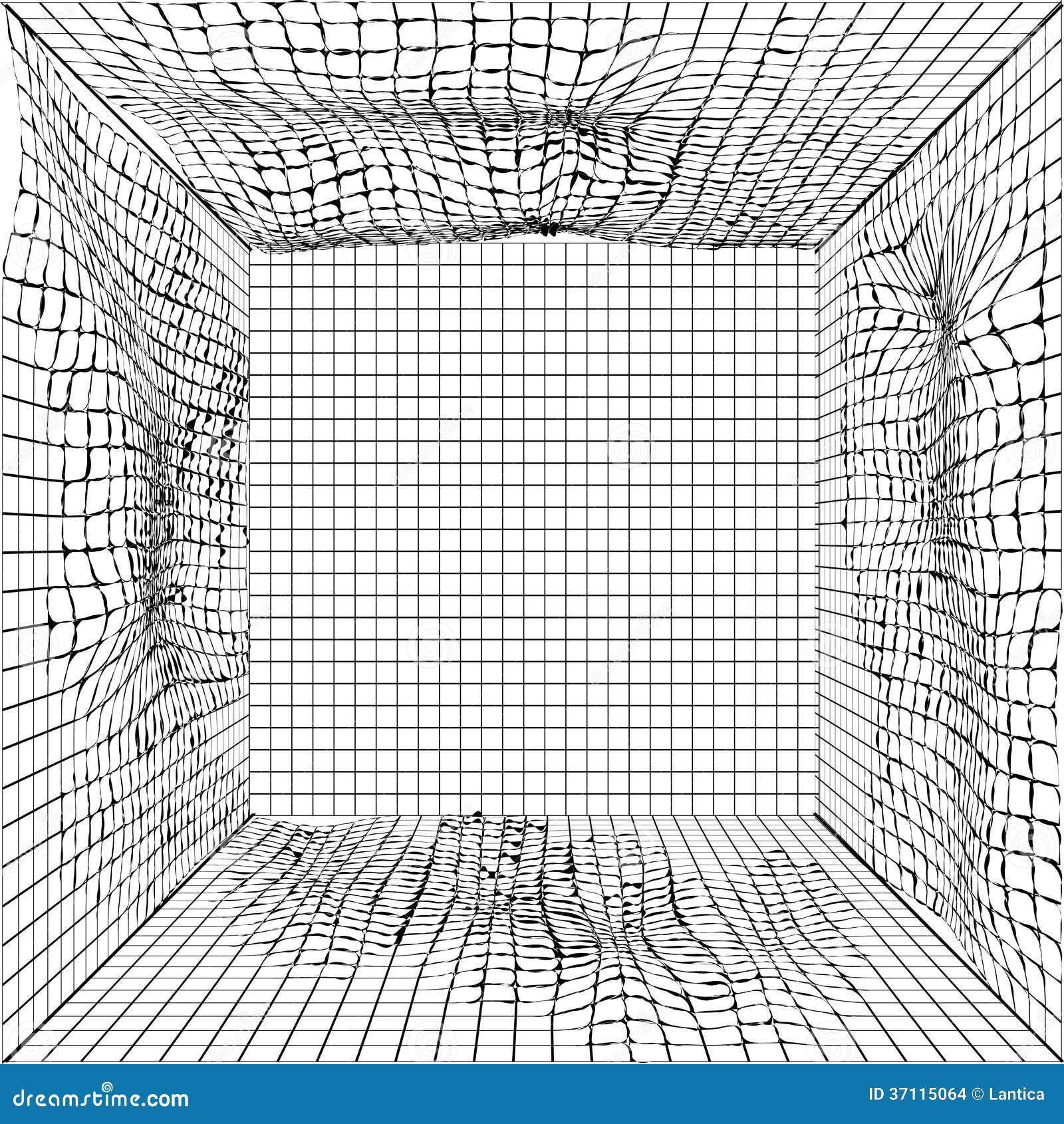 Background with a Perspective Grid. Stock Vector - Illustration of ...