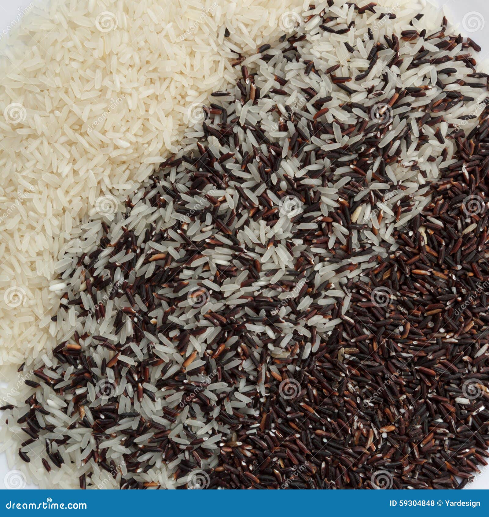 Background Photo of Mixture of Dark Brown and White Rice Stock Photo ...
