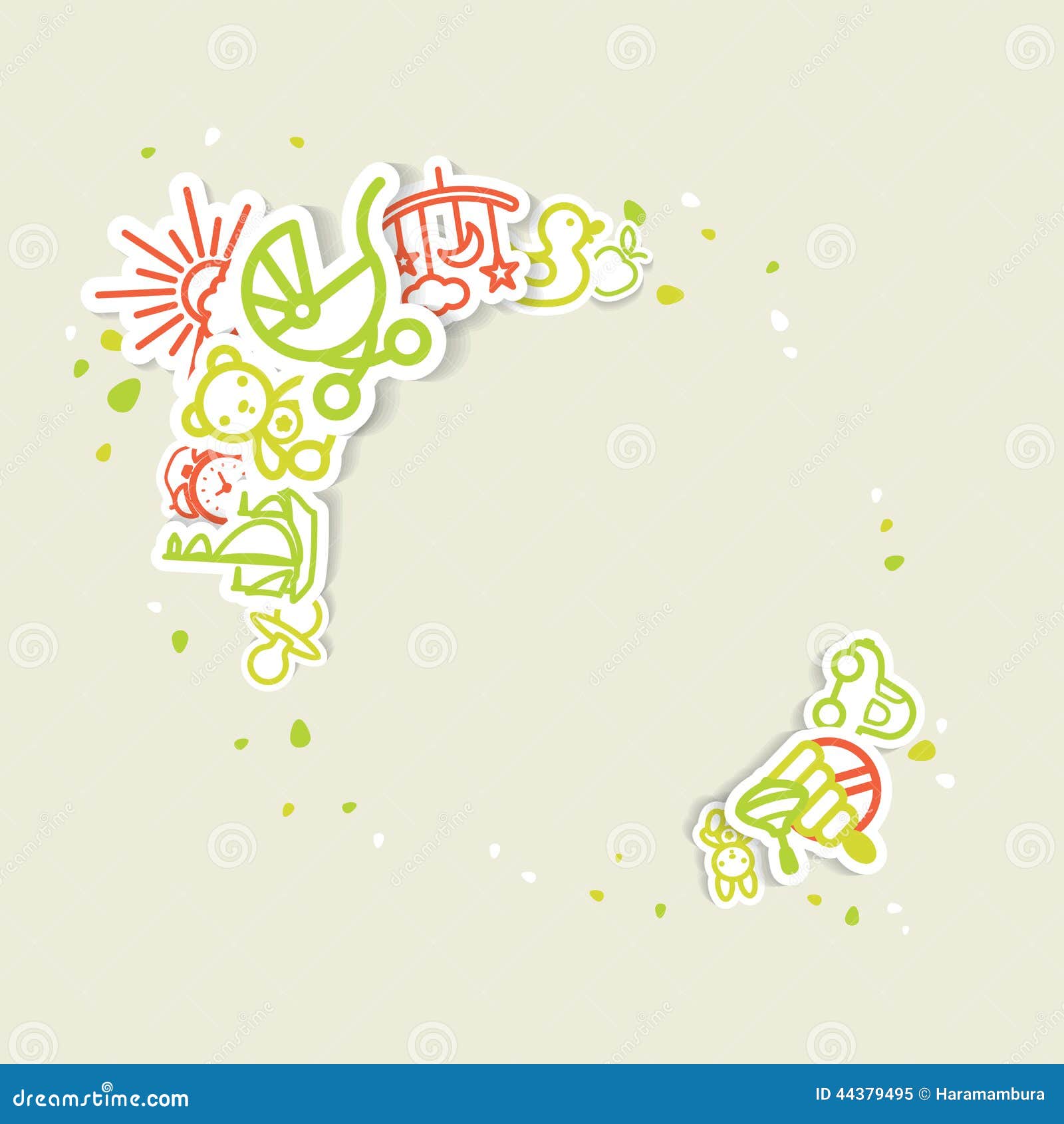 Background with Pictures - Children S Subject Stock Vector ...