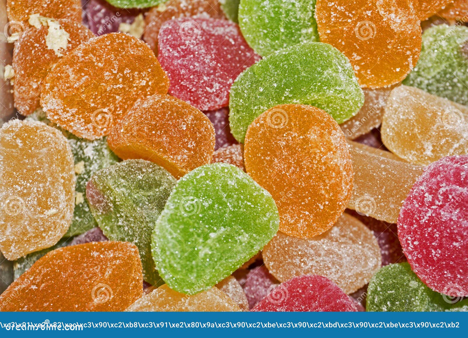 Background - Pieces of Colored Marmalade Stock Image - Image of starch ...