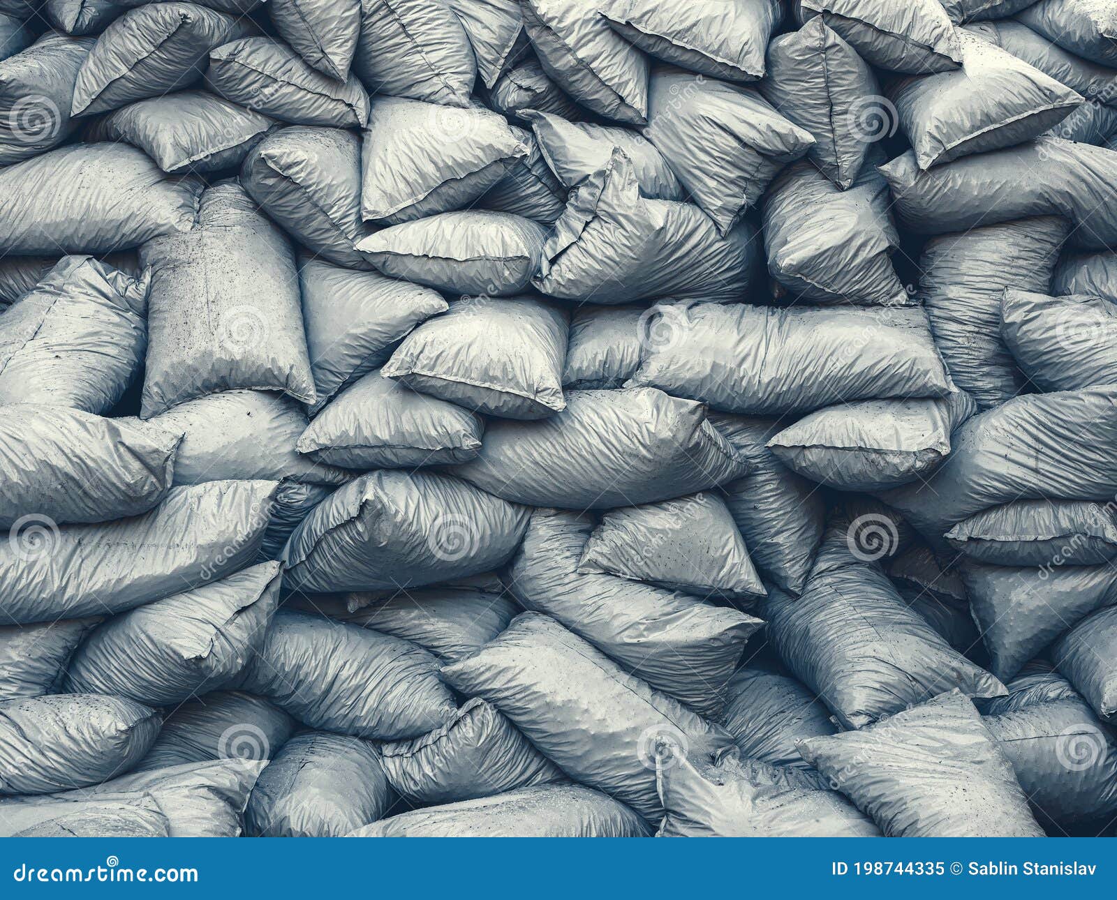 Background of a Pile of Filled Plastic Garbage Bags Stock Image - Image ...