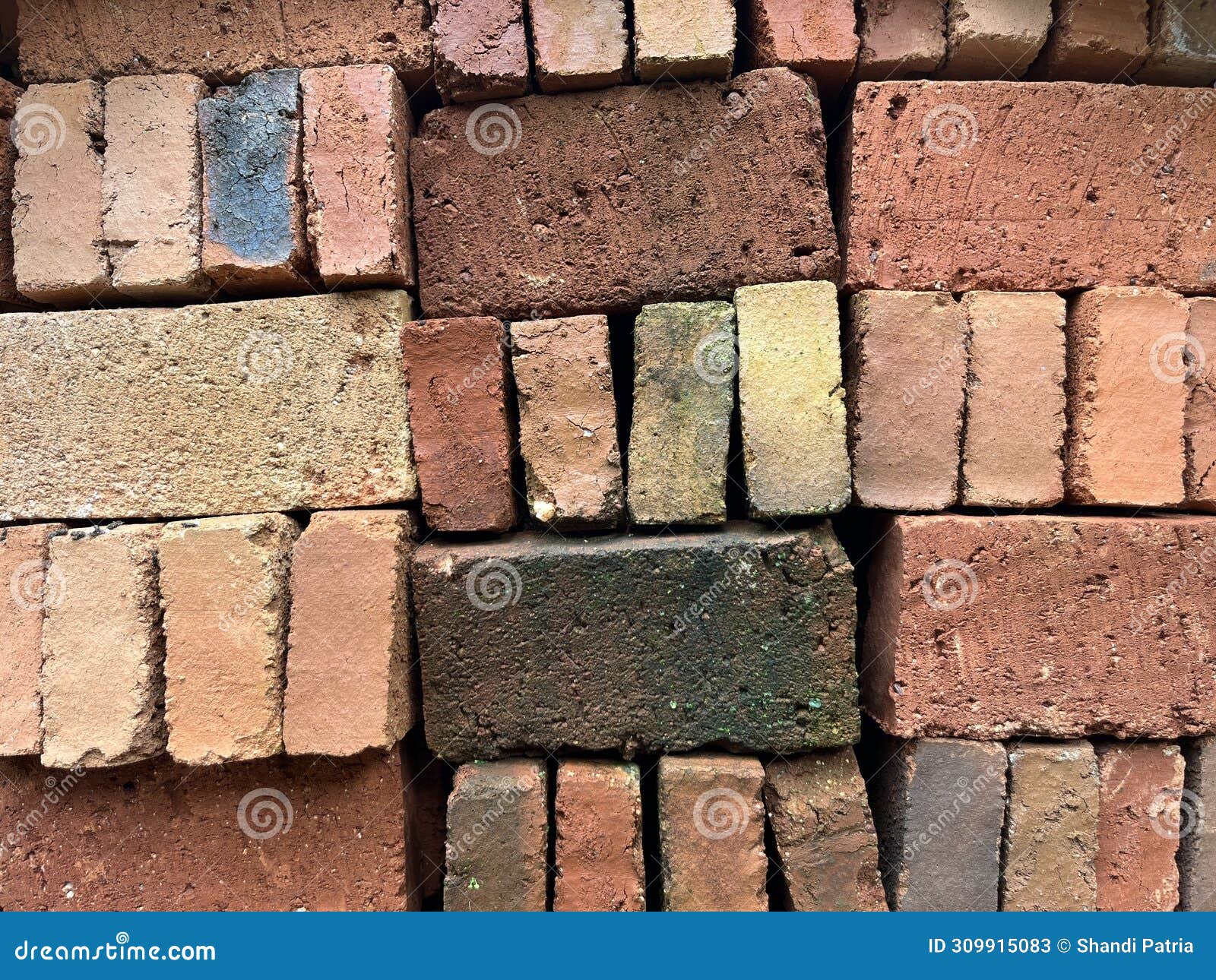 The Background of Piles of Bricks is Precisely Arranged Stock Image ...