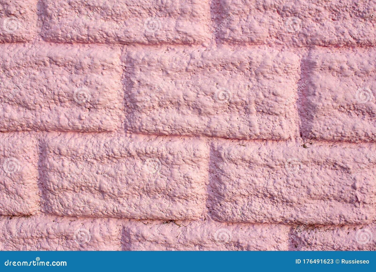 Pink bricks stock image. Image of block, closeup, exterior - 176491623
