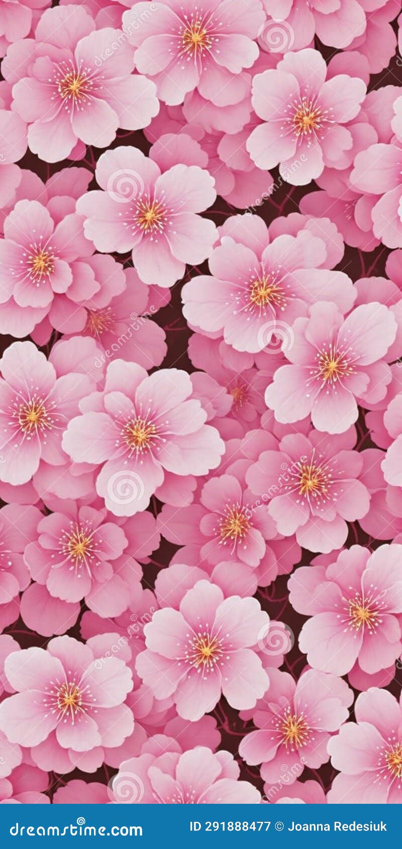 Background Pink Flowers Sakura Tree Graphics Stock Image - Image of ...