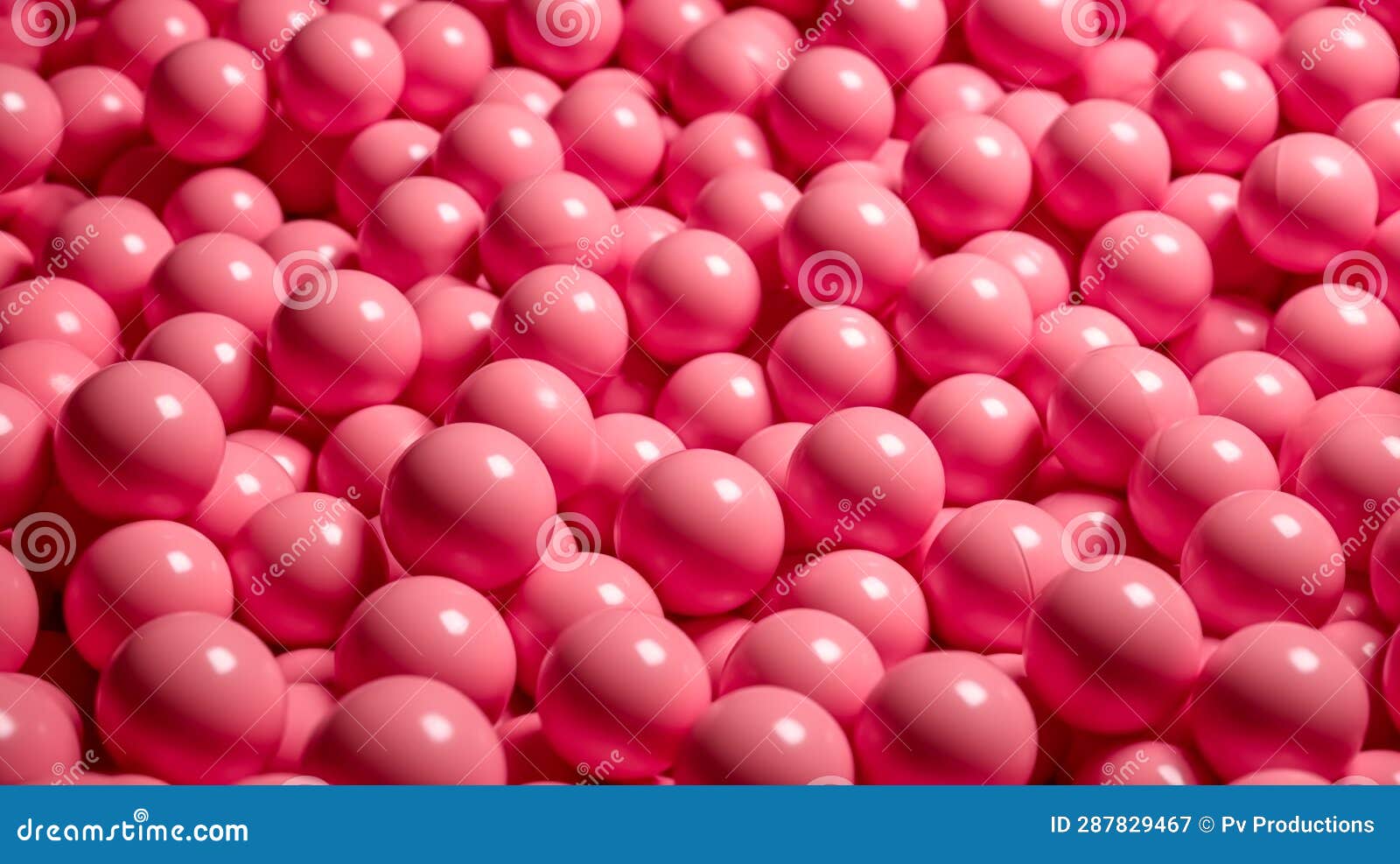 Background of Pink Plastic Balls, Generative AI. Stock Image - Image of ...