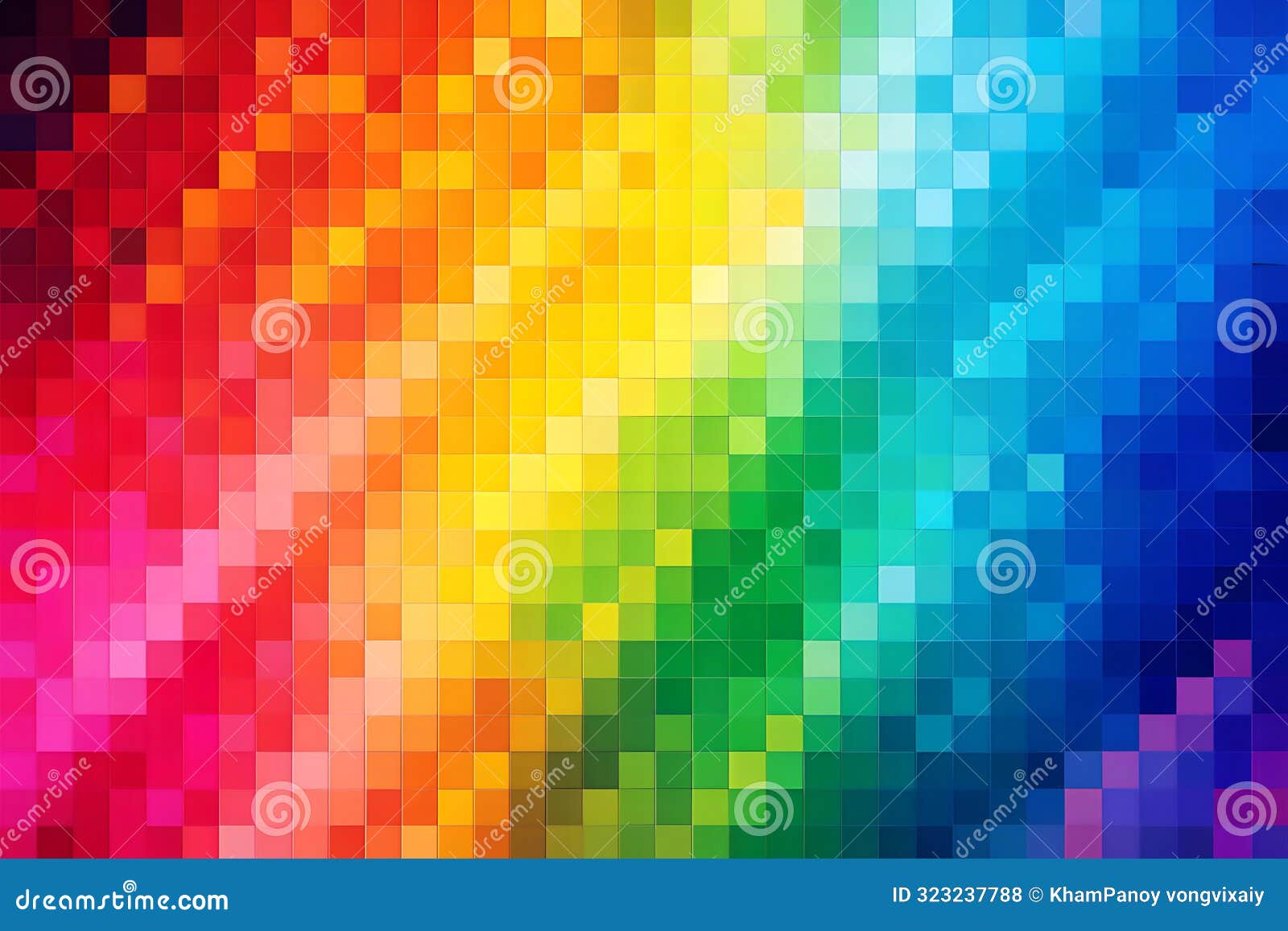 Background with a Pixelated Effect in a Range of Vibrant Colors ...