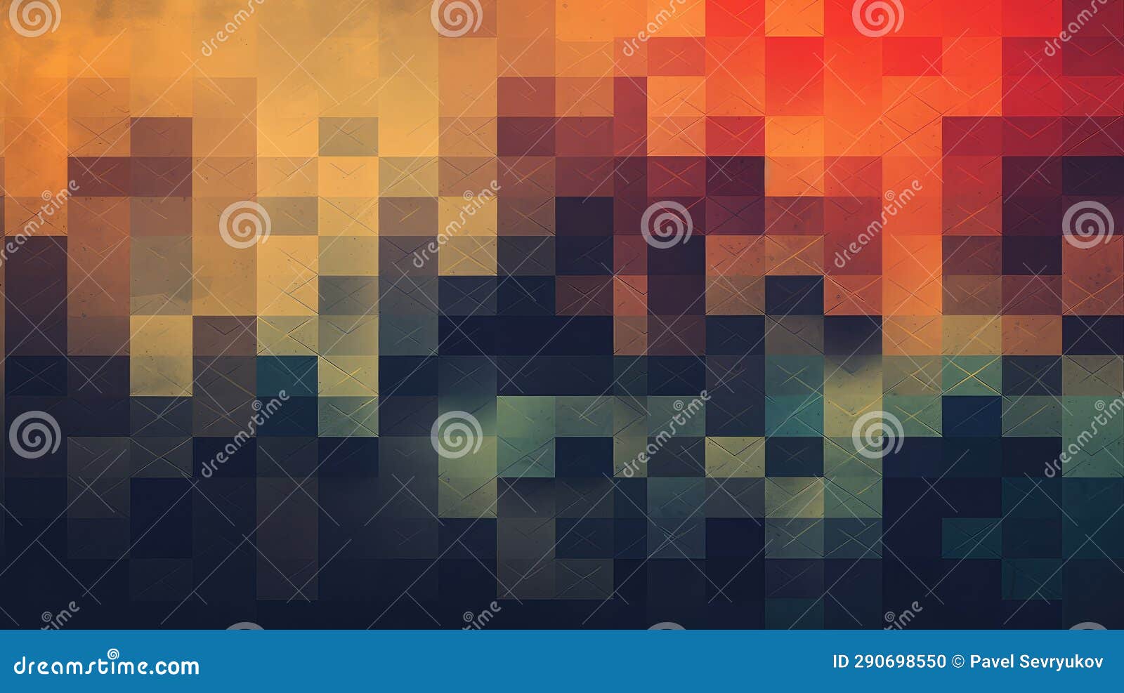 Background Pixelized Geometric Patterns Stock Illustration ...