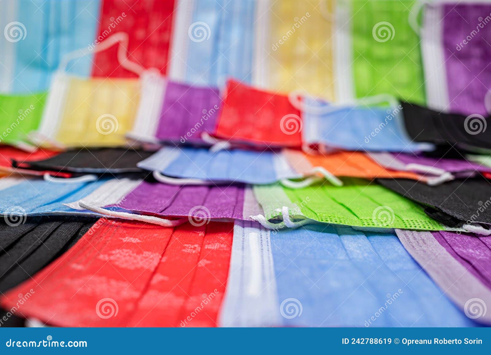 Color Surgical Mask stock image. Image of medicine, green - 242788619