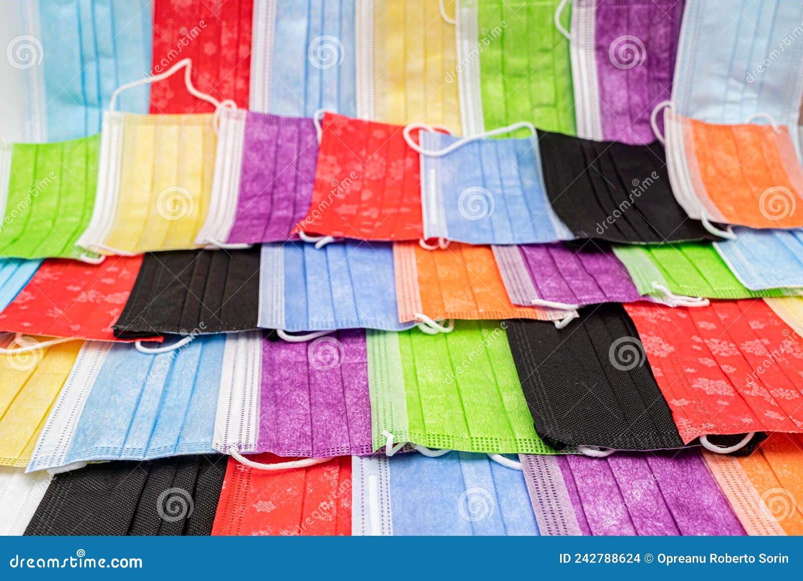 Color Surgical Mask stock photo. Image of graphic, blue - 242788624