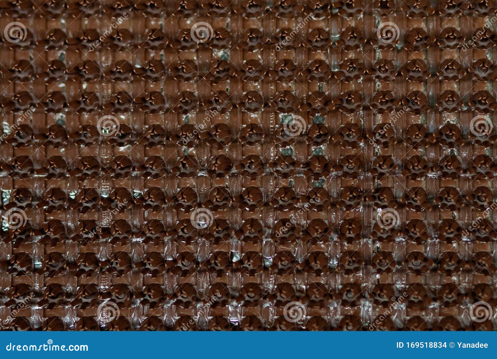 Background of Plastic Carpet with Brown Circles Stock Photo - Image of ...