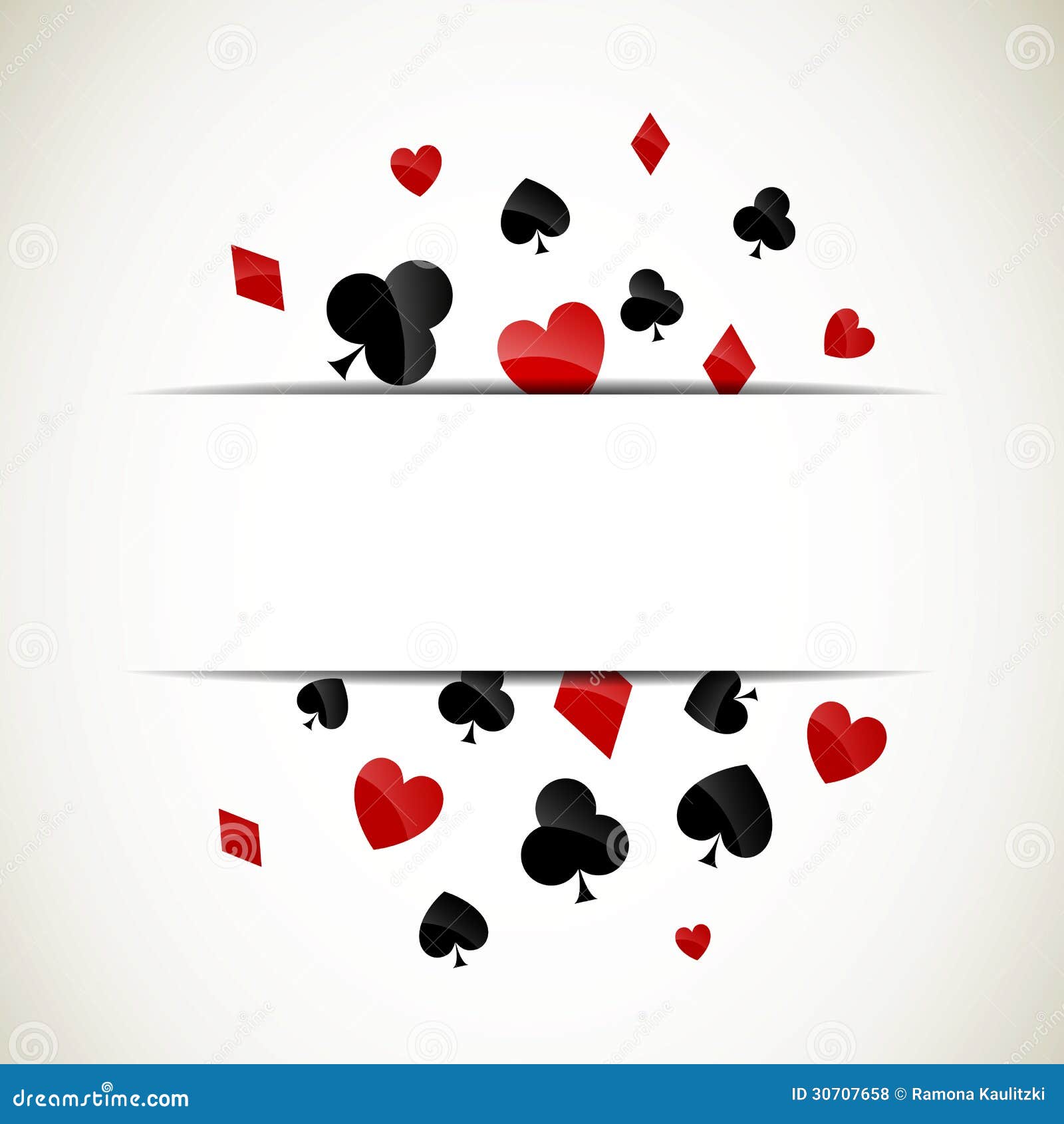 Background with Playing Card Suits Stock Illustration - Illustration of ...