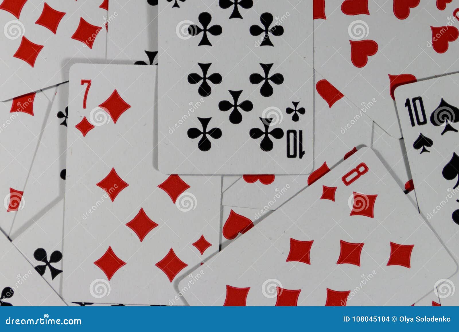 Background of the Playing Cards Stock Photo - Image of heart, paper ...