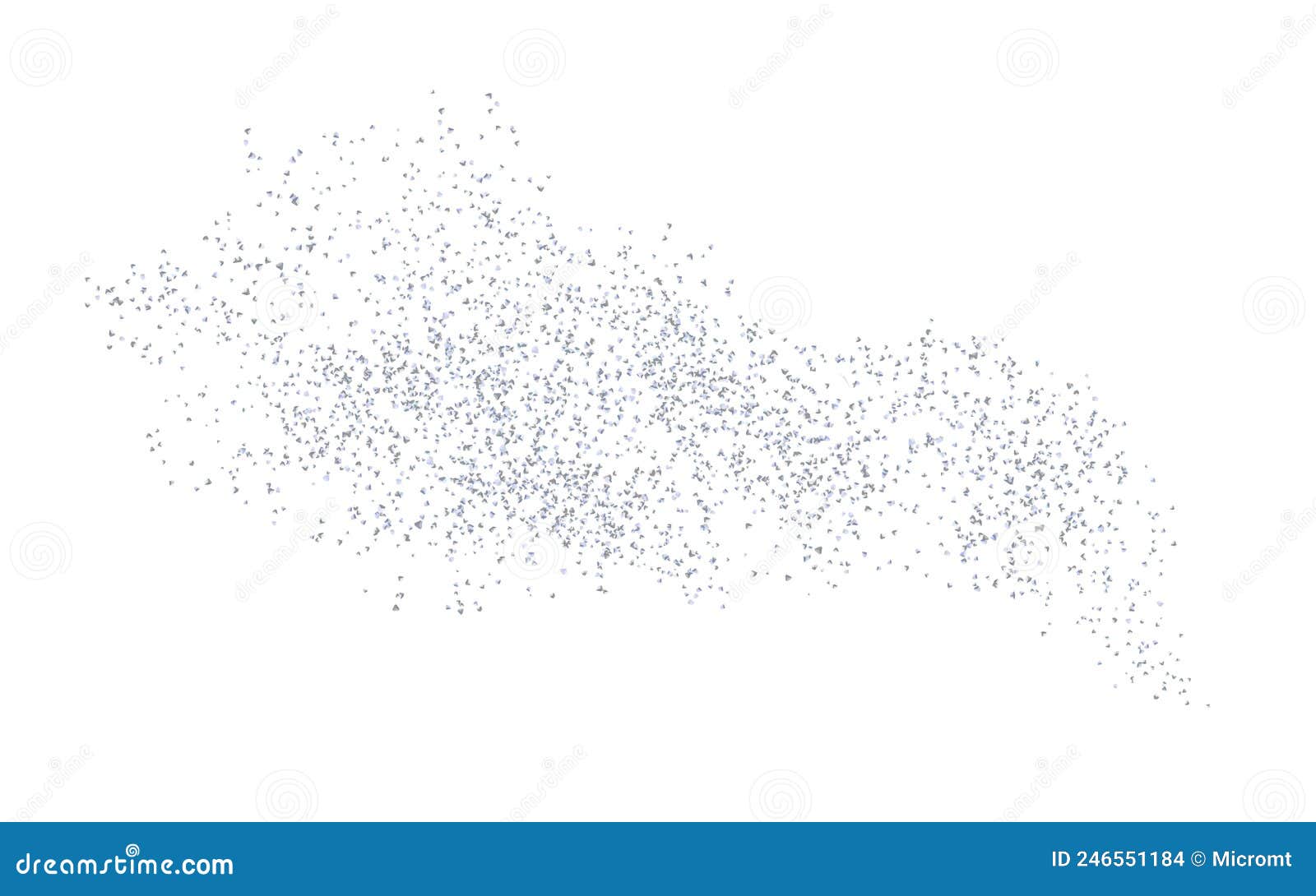 Background Plume Silver Texture Crumbs. Silverish Dust Scattering. Sand ...
