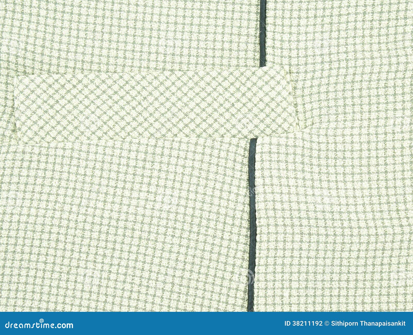Background of Pocket on Green Shirt Pattern Texture Stock Photo - Image ...
