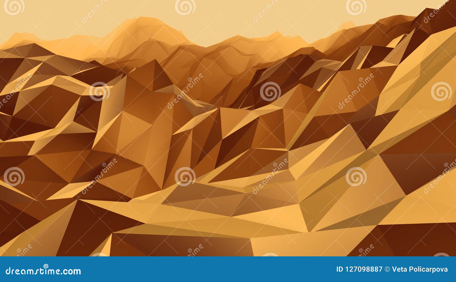 Background from Polygons. with Shadows and Light Stock Illustration ...