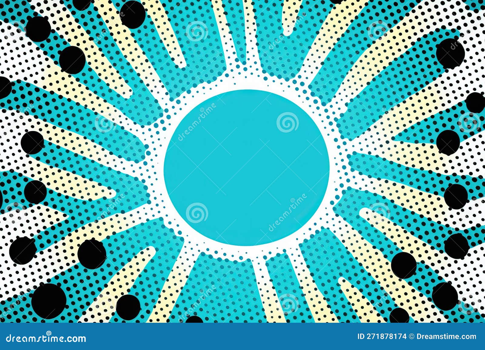 Background of Pop Art in Light Blue Stock Illustration - Illustration ...
