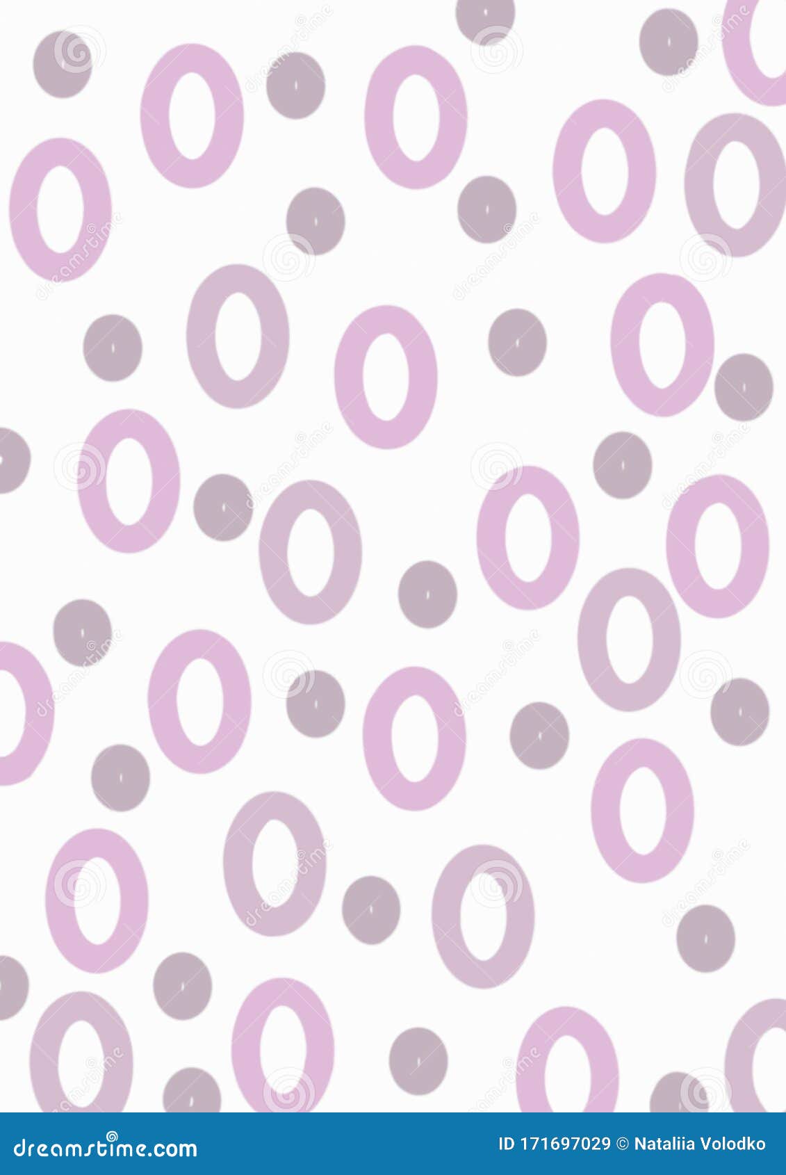 White Background with Cute Circles in Different Sizes. Background for ...