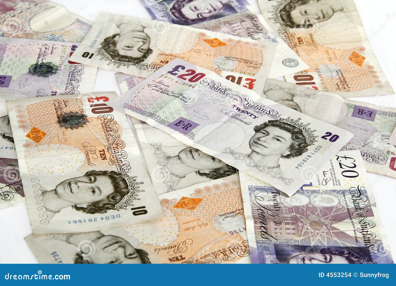 Background of pounds stock photo. Image of denominations - 4553254