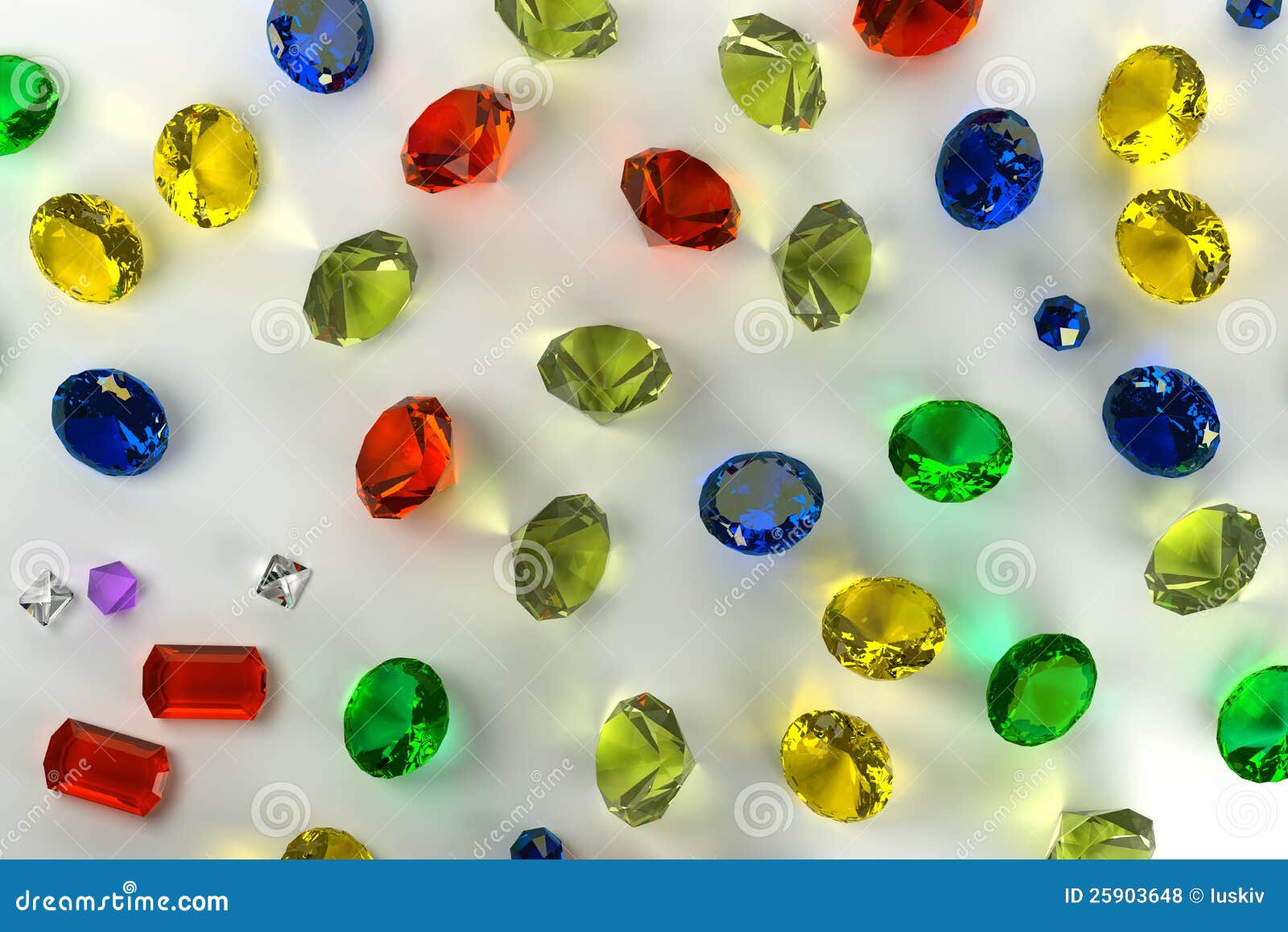 Background of Precious Stones Stock Illustration - Illustration of ...