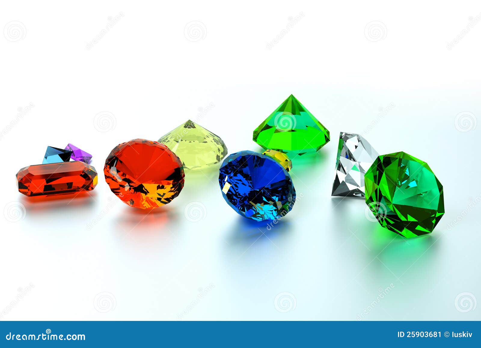 Background of Precious Stones Stock Illustration - Illustration of ...