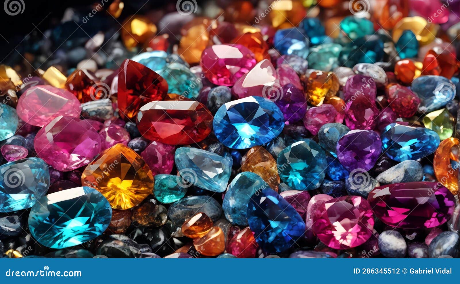 Background with Precious Stones. Colored Gemstones. Precious Stones ...